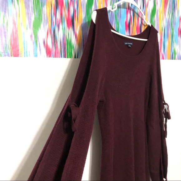 American Eagle Outfitters | Dresses | American Eagle Maroon Wine Waffle ...